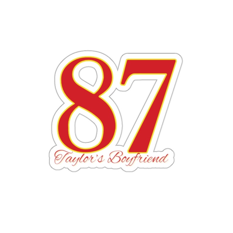 Taylor's Boyfriend Sticker, Taylor Swift and Travis Kelce 87 KC Chiefs ...