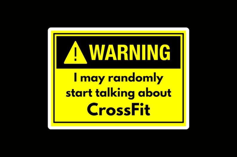 Crossfit Sticker Weightlifting Decals Custom Fitness Gym Sticker Laptop ...