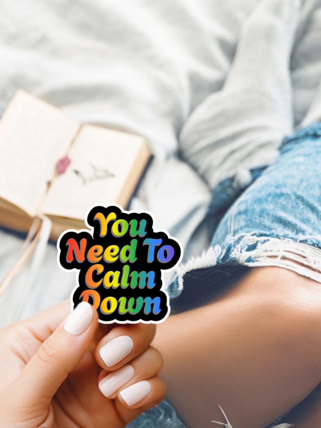 You Need to Calm Down Sticker Rainbow Sticker Taylor Swift Sticker ...