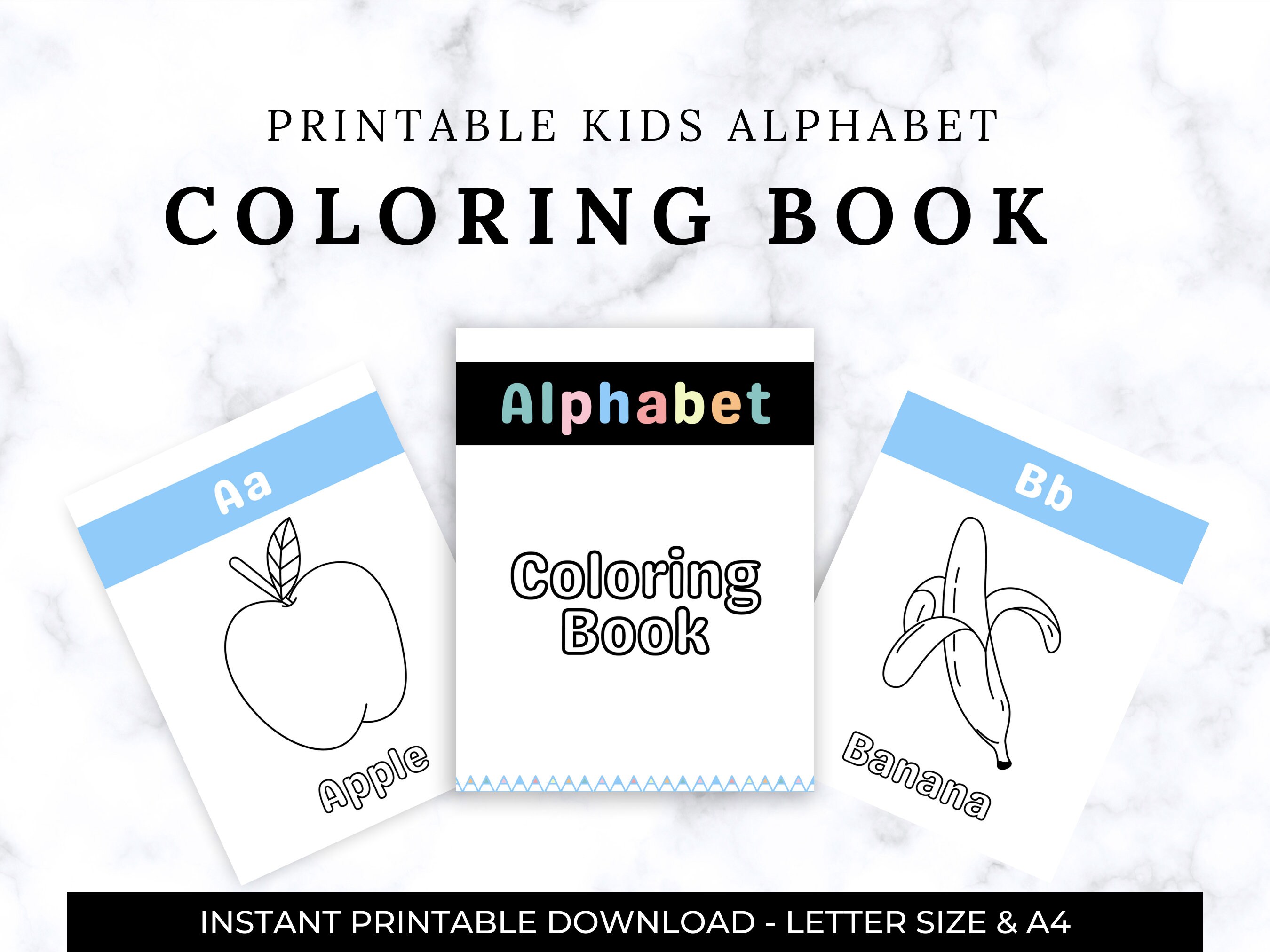 ABC Coloring Pages| Printable Alphabet Worksheets| Kindergarten| Prek ...