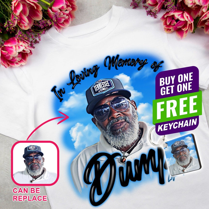 Airbrush Memorial Shirt Custom Photo Remembrance Shirt - Etsy
