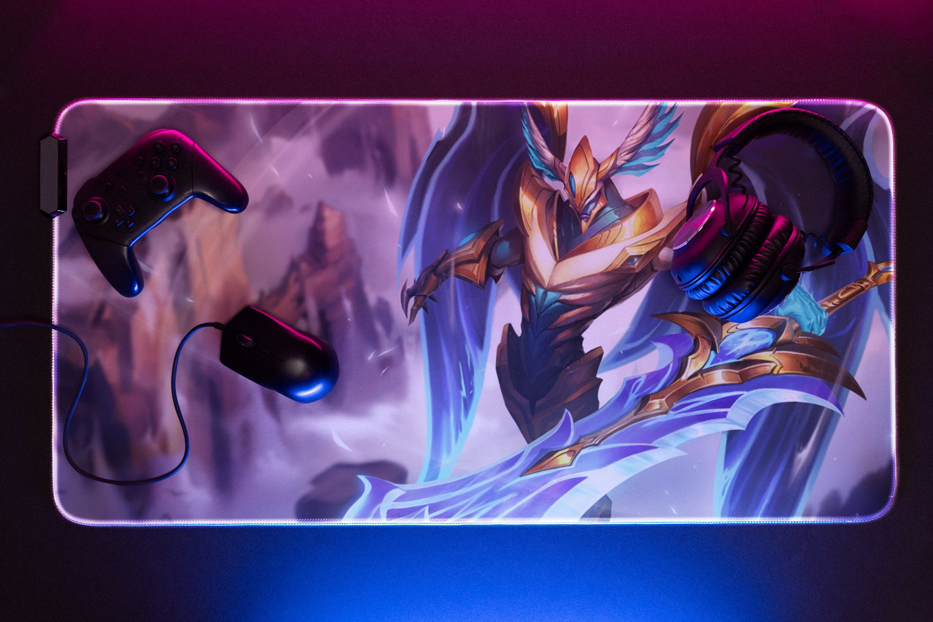 Aatrox All Skins RGB Gaming Mouse Pad High Quality Big Size Anti Slip ...