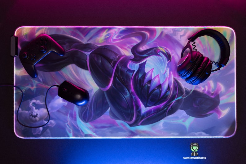 Zac All Skins RGB Gaming Mouse Pad High Quality Big Size Anti Slip Gift ...