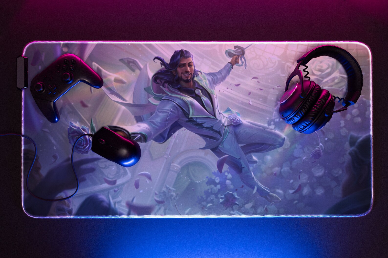 Akshan All Skins RGB Gaming Mouse Pad - High Quality - Big Size - Anti ...