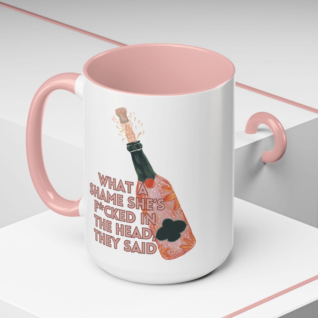 Champagne Problems Pink Coffee Mug - Funny Gift - Etsy