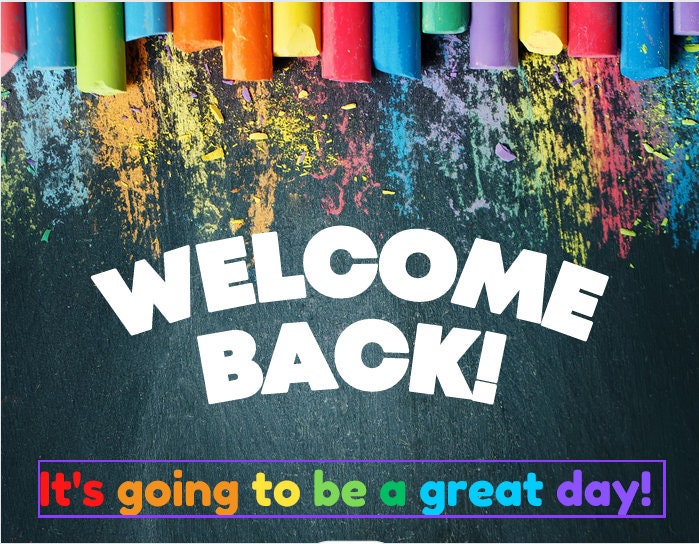 Teacher Back to School Printable Signs Welcome Back to - Etsy