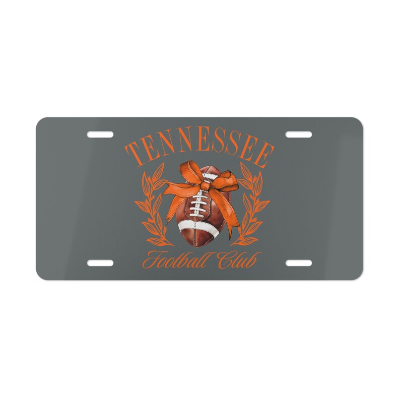 University of TN Football, License Plate, Bow, Girly, UT Vols, Vanity ...