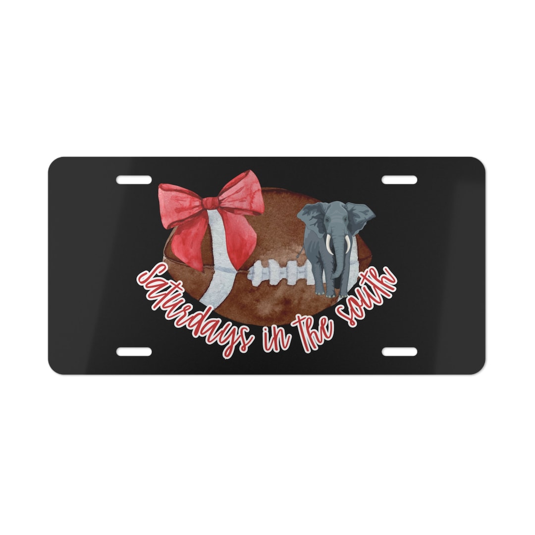 University of Alabama Football License Plate, Roll Tide, Crimson, Tide ...