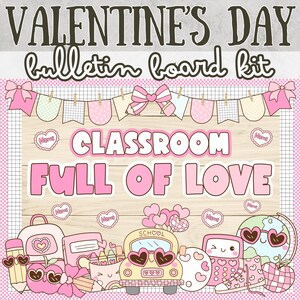 Valentines Day Bulletin Board Kit Ideas Valentine's Day Door Decoration ...