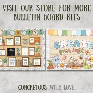 Welcome Back to School Bulletin Board Kit Back to School Decor Groovy ...