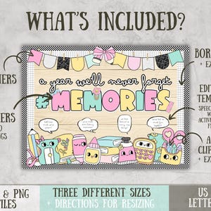 End of Year Bulletin Board Ideas Summer May June Bulletin Board Kit ...