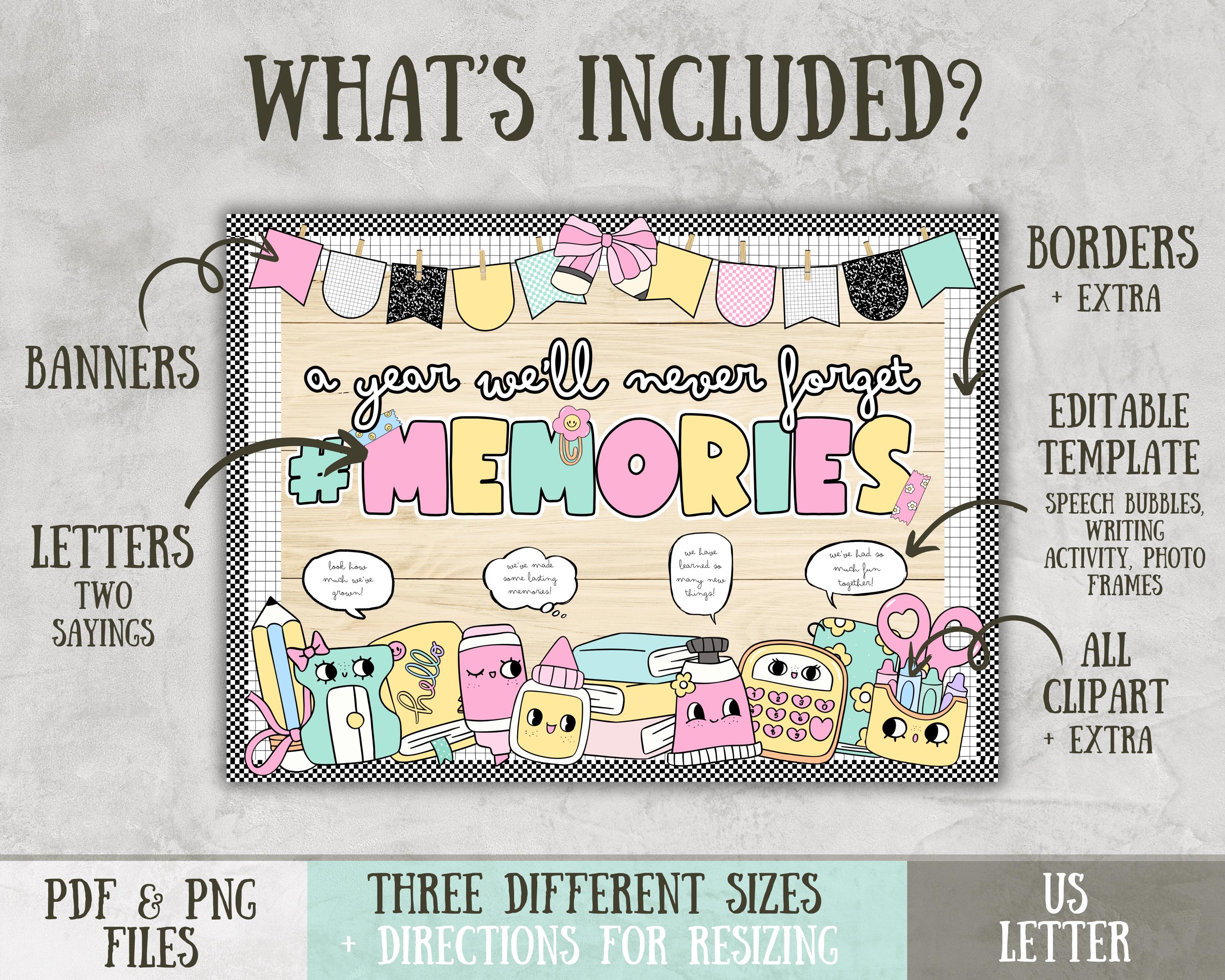 End of Year Bulletin Board Ideas Summer May June Bulletin Board Kit ...