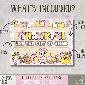Christian Thanksgiving Bulletin Board Kit Religious Fall Bulletin Board ...