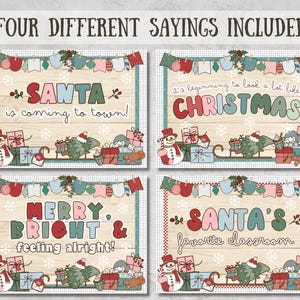 Christmas Bulletin Board Kit December Winter Bulletin Board Kit ...
