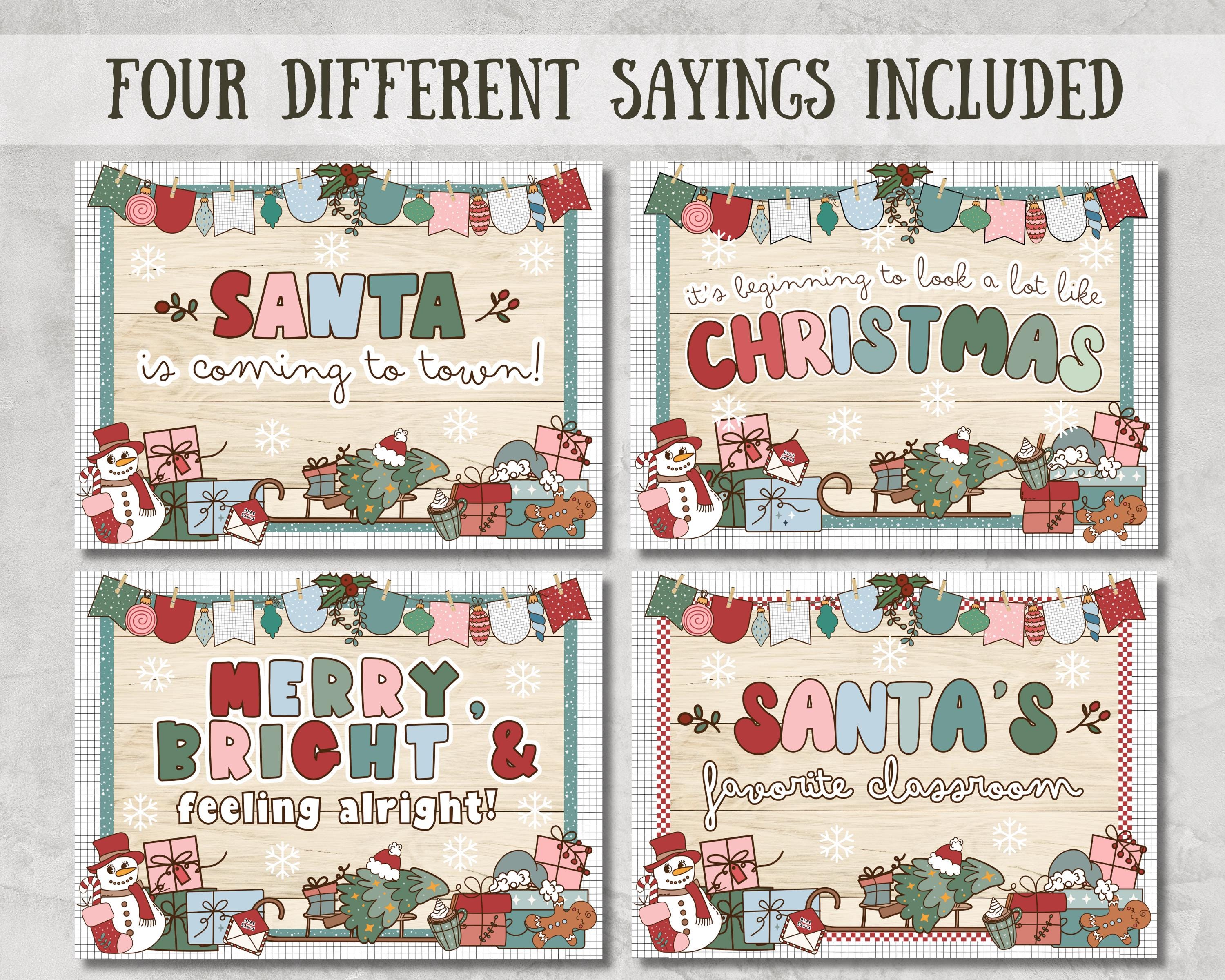 Christmas Bulletin Board Kit December Winter Bulletin Board Kit ...