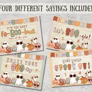 Groovy Halloween Bulletin Board Kit October Fall Bulletin Board Autumn ...