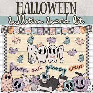 Welcome Back to School Bulletin Board Kit Back to School Decor Groovy ...