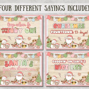Christmas Bulletin Board Kit December Winter Bulletin Board Ideas Retro ...