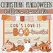 Christian Halloween Bulletin Board Kit Groovy October Fall Bulletin ...