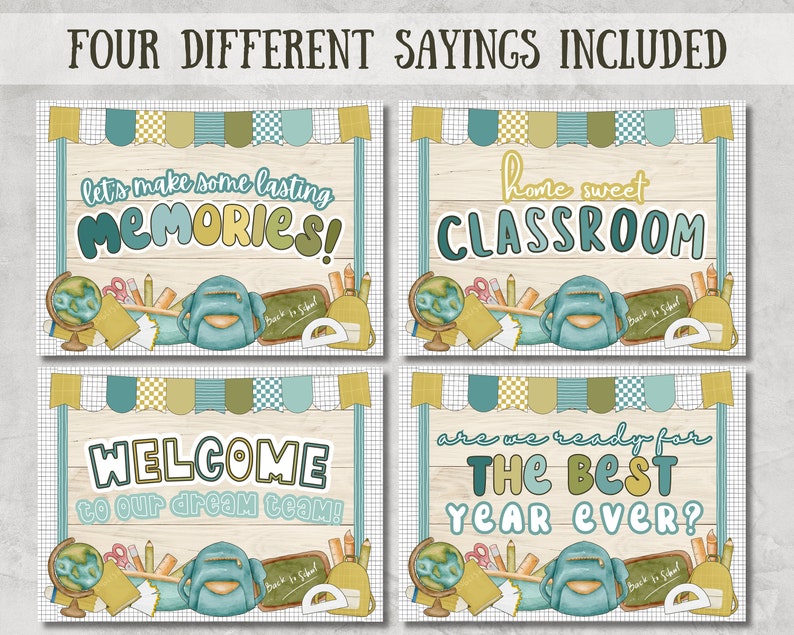 Welcome Back to School Bulletin Board Kit Back to School Classroom ...