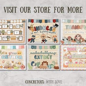 Western Halloween Bulletin Board Kit October Fall Bulletin Board Autumn ...