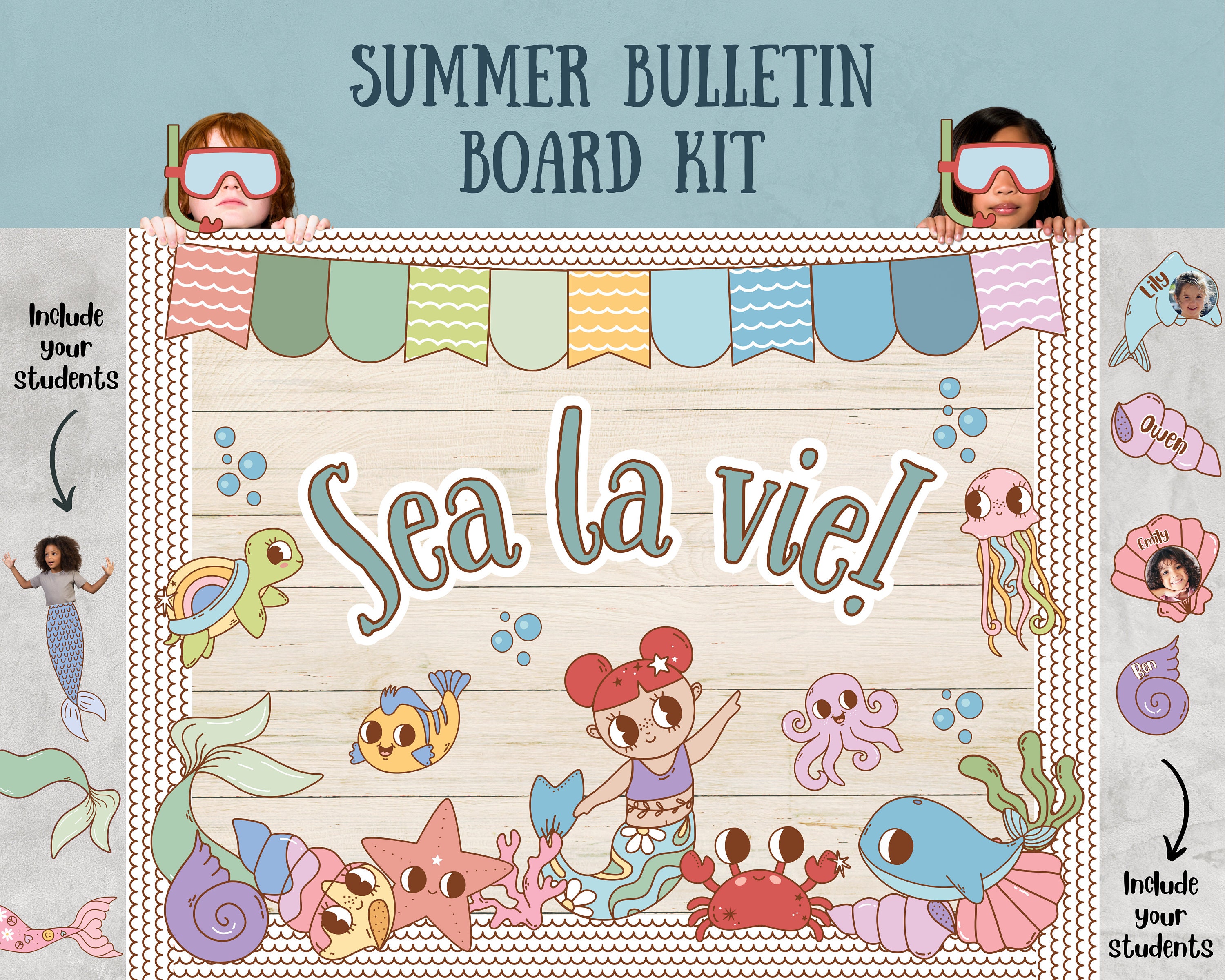 Summer Bulletin Board Kit End of the Year Bulletin Board Kit May ...