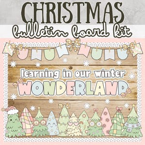 Christmas Bulletin Board Kit December Winter Bulletin Board Kit ...