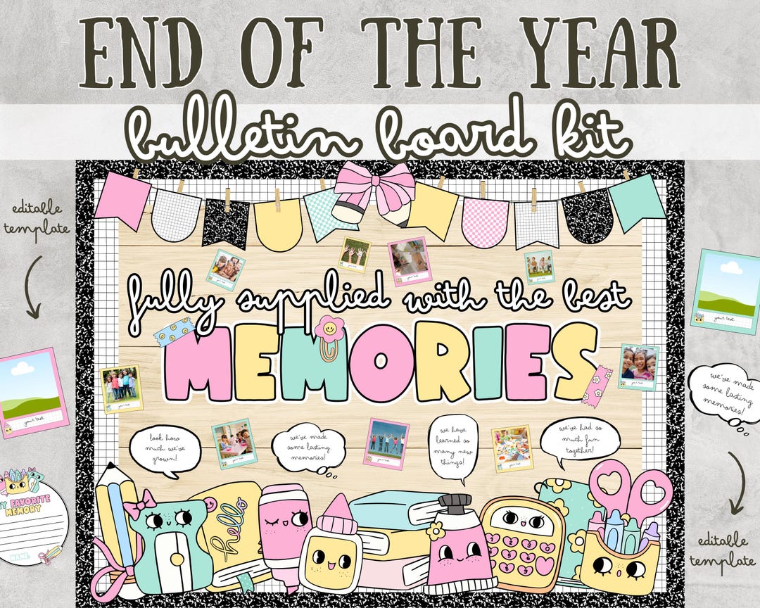 End of Year Bulletin Board Ideas Summer May June Bulletin Board Kit ...
