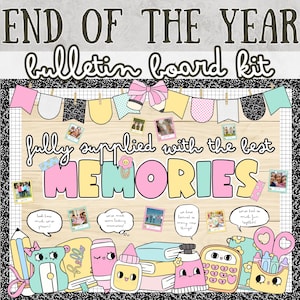 End of Year Bulletin Board Ideas Summer May June Bulletin Board Kit ...