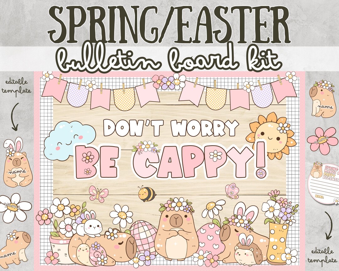 Easter Bulletin Board Ideas Spring April March May Bulletin Board Kit ...