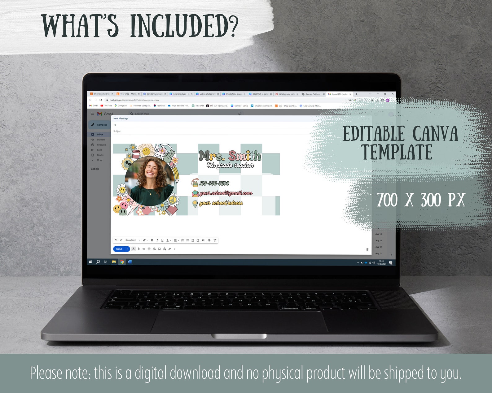Email Signature Teacher Email Signature Template Teacher Email ...