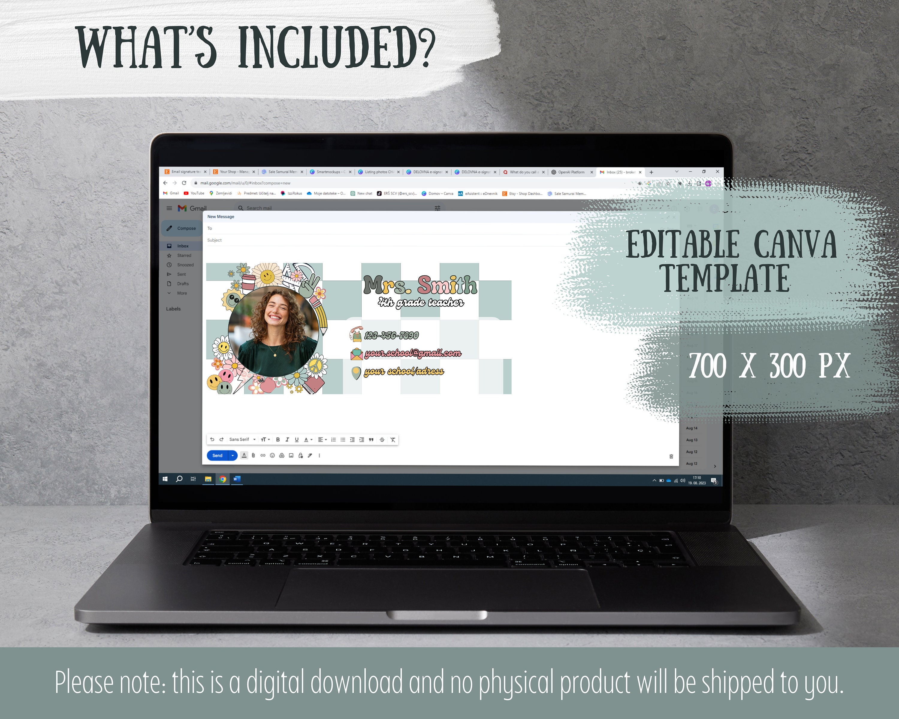 Email Signature Teacher Email Signature Template Teacher Email ...