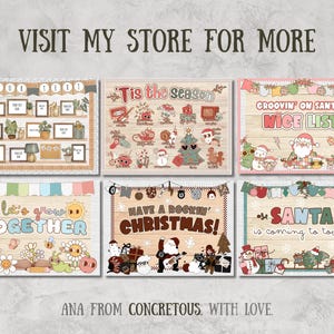 Groovy Christmas Bulletin Board Kit December Winter Bulletin Board ...