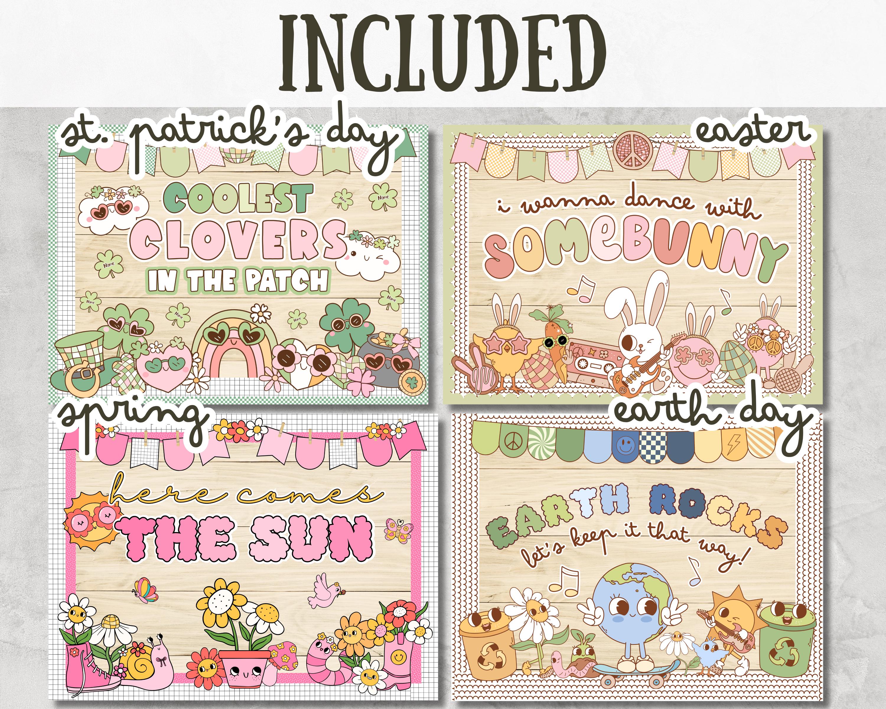 Yearly Bulletin Board Kits Bundle Seasonal Holiday All Year Long ...