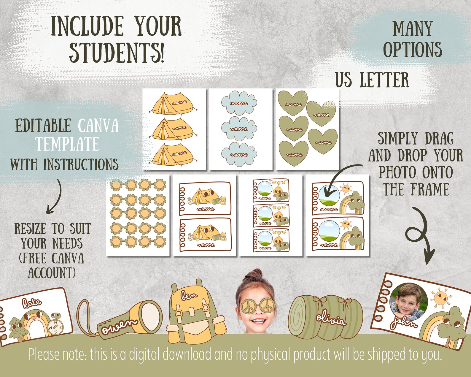 Camping Back to School Bulletin Board Kit Welcome Back to School ...