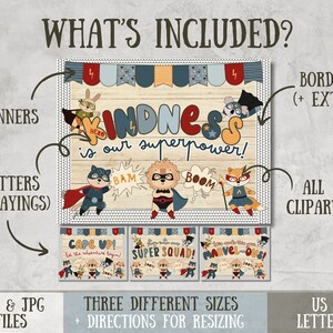 Superheroes Back to School Bulletin Board Kit Welcome Back to School ...