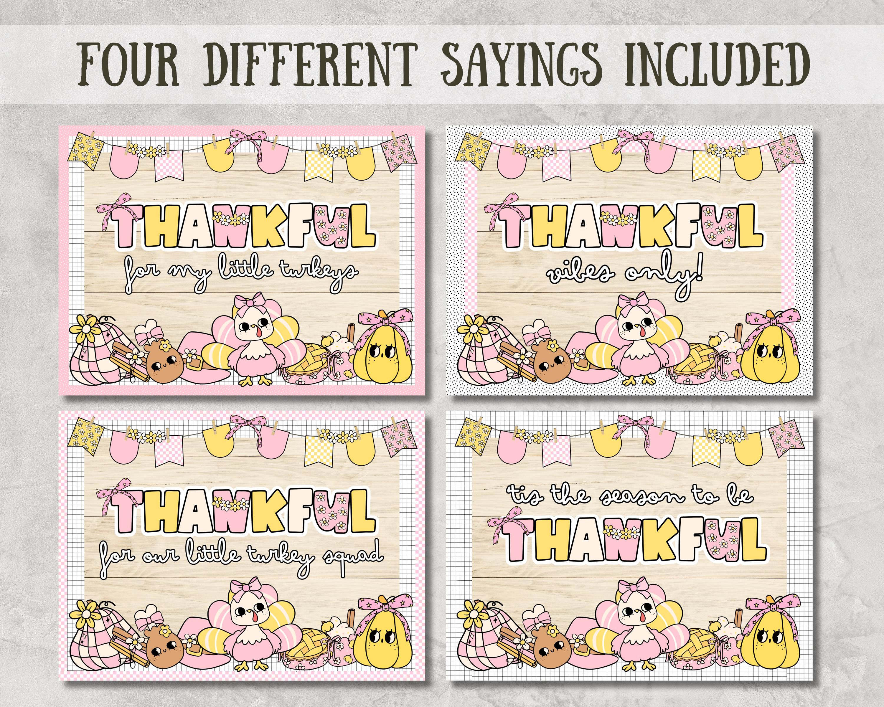 Thanksgiving Bulletin Board Kit Fall Bulletin Board November Bulletin ...