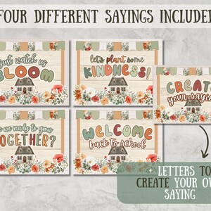 Welcome Back to School Bulletin Board Kit Botanical Back to School ...