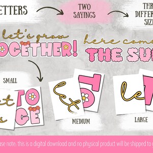 Spring Bulletin Board Ideas Pink April March Bulletin Board Kit Door ...