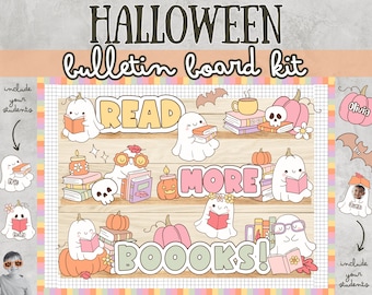 Groovy Halloween Bulletin Board Kit October Fall Bulletin Board Autumn ...
