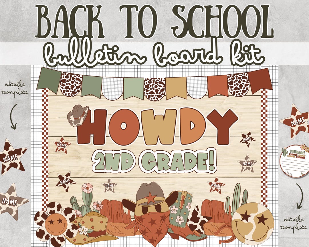 Welcome Back to School Bulletin Board Kit Ideas Western Door ...