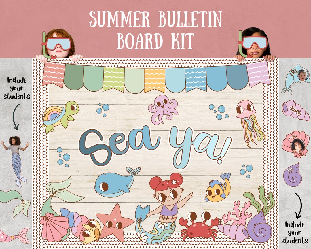 End of the Year Bulletin Board Kit Summer Bulletin Board Kit May ...
