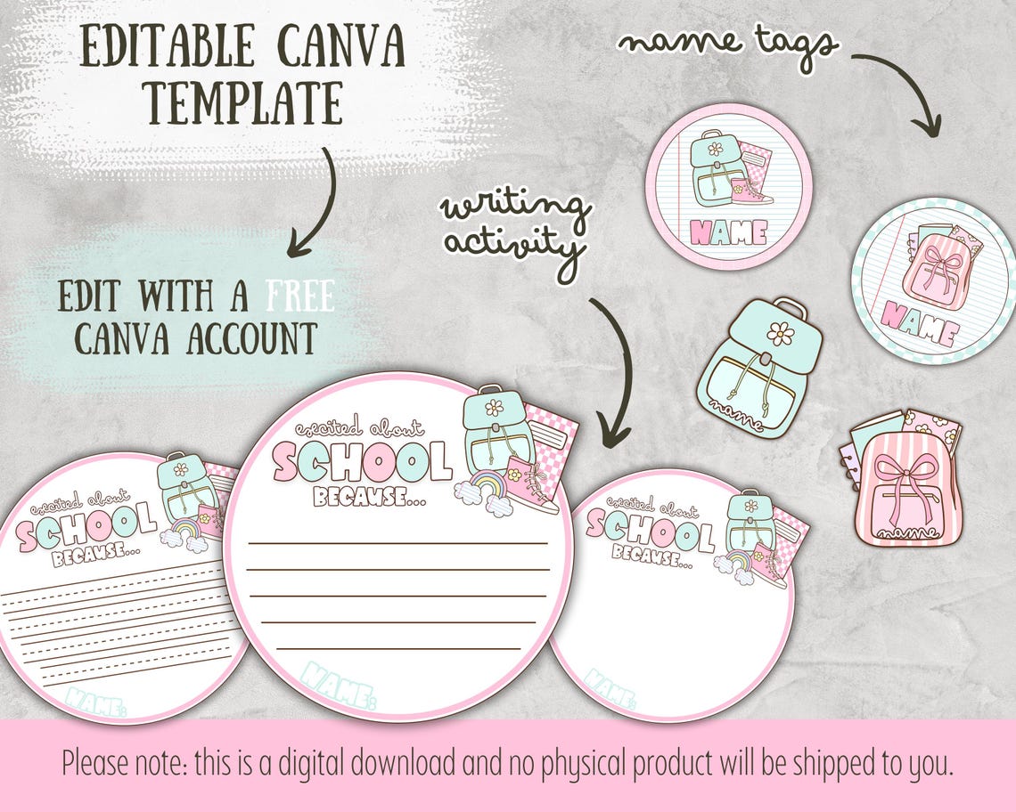 Welcome Back to School Bulletin Board Kit Ideas School Supplies Groovy ...