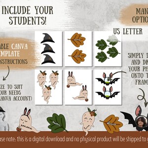 Boho Halloween Bulletin Board Kit October Fall Bulletin Board Autumn ...