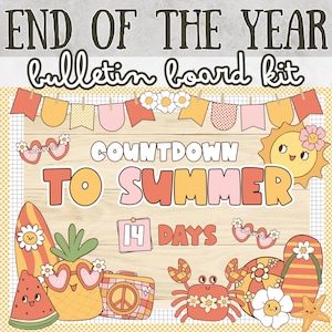 Summer Bulletin Board Ideas End of the Year May June Bulletin Board Kit ...