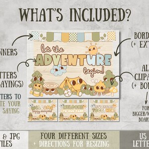 Camping Back to School Bulletin Board Kit Welcome Back to School ...