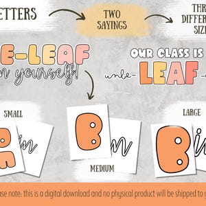 Autumn Fall Bulletin Board Kit Groovy Retro Leaf Leaves Beleaf in ...