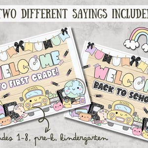 Welcome Back to School Bulletin Board Kit Composition Notebook School ...
