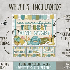 Welcome Back to School Bulletin Board Kit Back to School Classroom ...