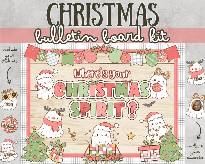 Christmas Bulletin Board Kit December Winter Bulletin Board Kit ...